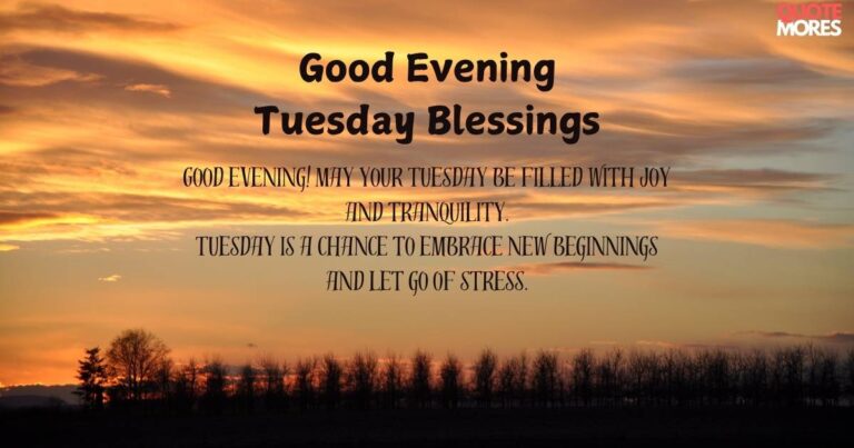 230+ Unfiltered Good Evening Tuesday Blessings | Let’s Unwind and Reflect