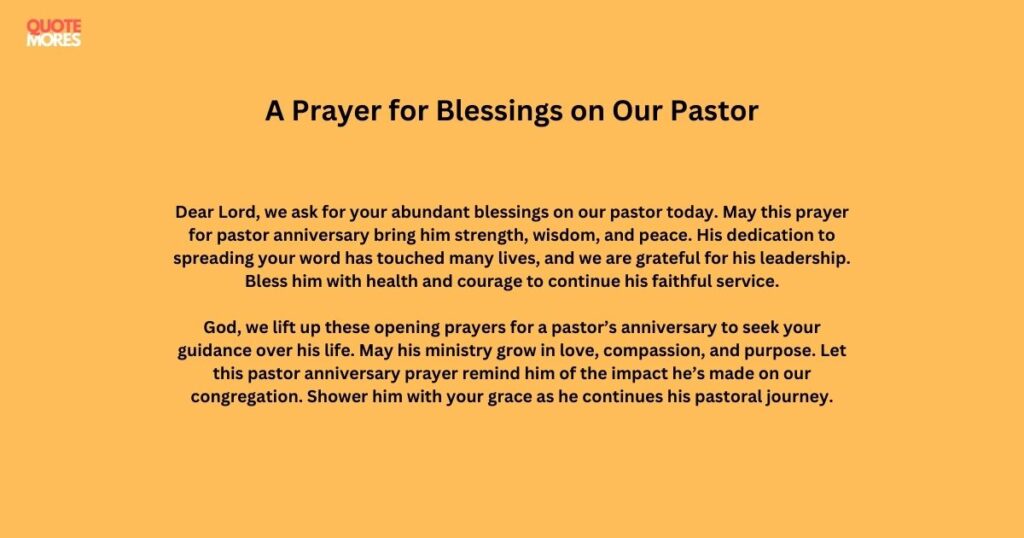 10 Opening Prayers for a Pastor’s Anniversary Celebration