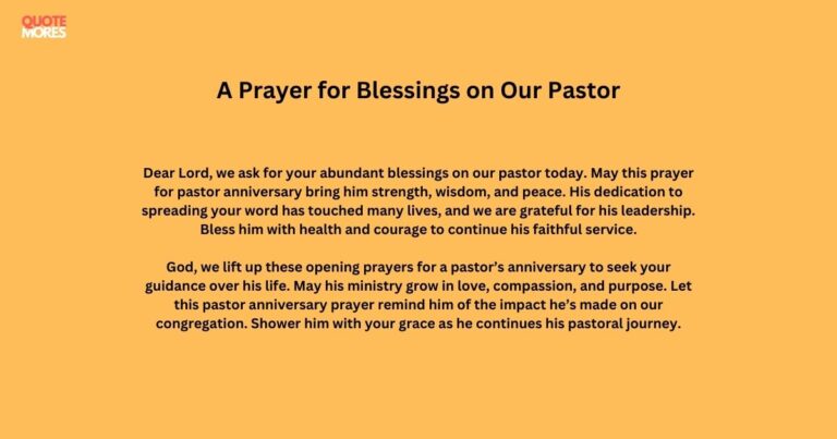 10 Opening Prayers for a Pastor’s Anniversary Celebration
