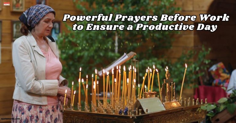 6 Powerful Prayers Before Work to Ensure a Productive Day